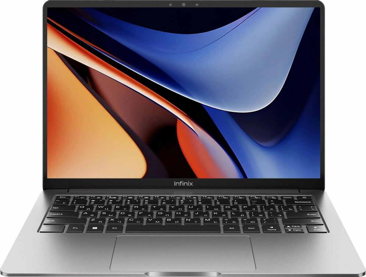 Ноутбук INFINIX Inbook Air XL442 14", IPS, Intel Core i5 1235U 1.3ГГц, 10-ядерный, 16ГБ LPDDR4x, 512ГБ SSD, Intel Iris Xe graphics, Windows 11 Home, серый 71008302086