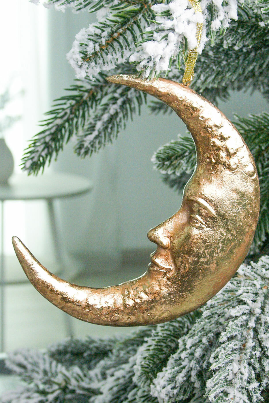 Ёлочная игрушка вечное светило: луна, полистоун, 13 см, Goodwill D42014-1