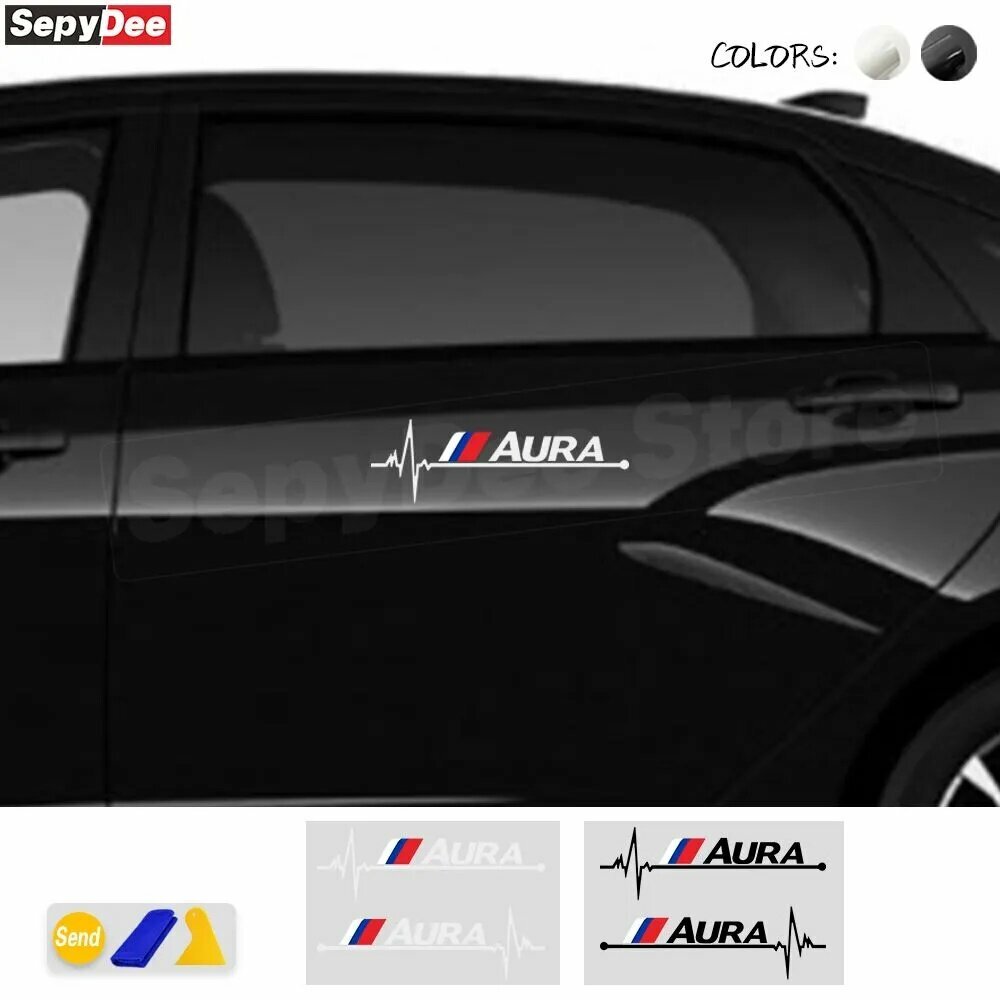 2 шт. для Lada AURA наклейки на кузов наклейки на окна