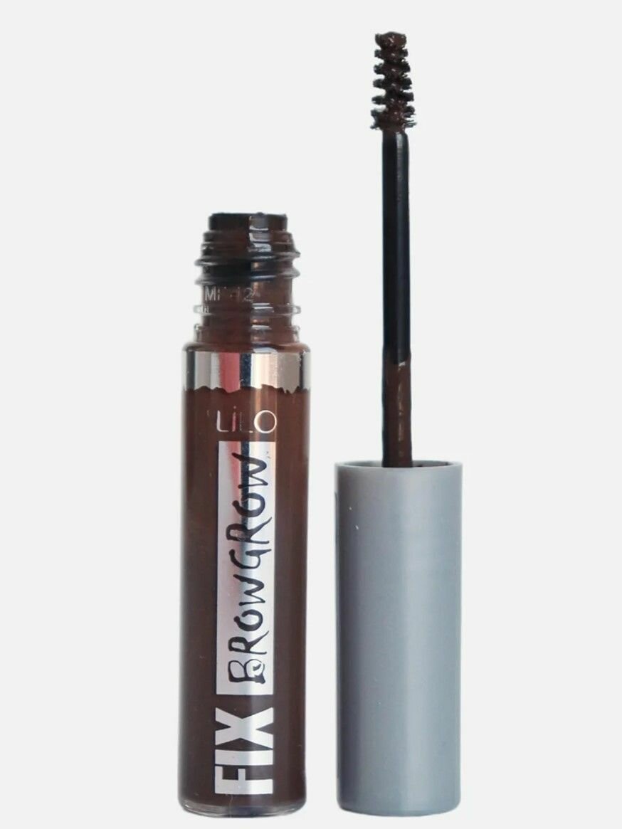 Тушь для бровей LiLo FIX BROW GROW корректирующая тон 12 Dark walnut, 4 г
