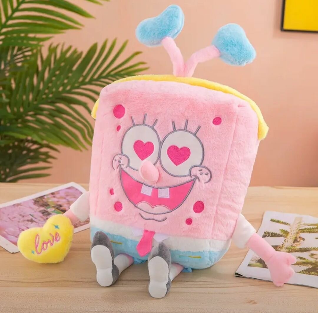 Мягкая игрушка- Спанч Боб _Сердце_40 см