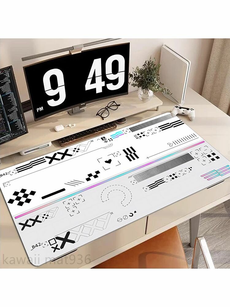 Игровой коврик CSGO, аниме-дизайн, для мыши и клавиатуры, 40 см x 90 см