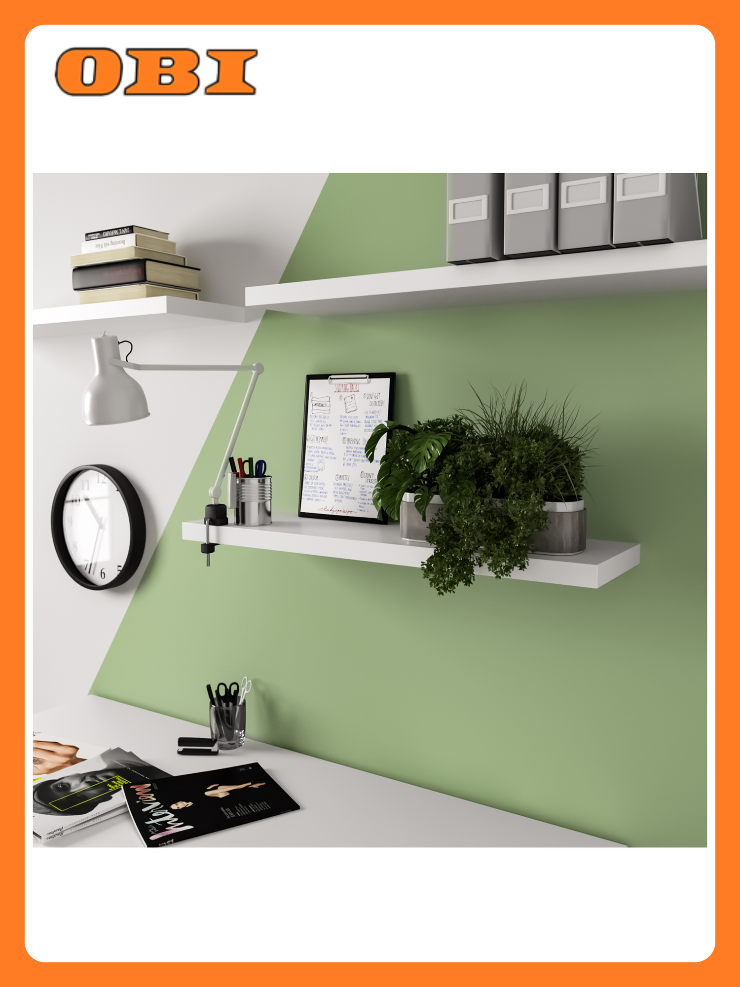 Полка настенная Шведский Стандарт Фора 1.9 90х25х3.7 см, белый