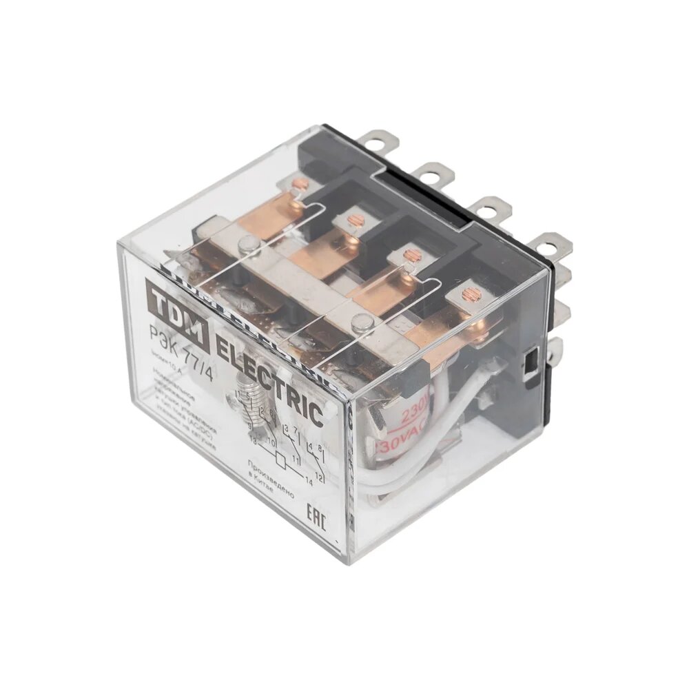 Реле TDM ELECTRIC РЭК77/4 10А 230В АC SQ0701-0002