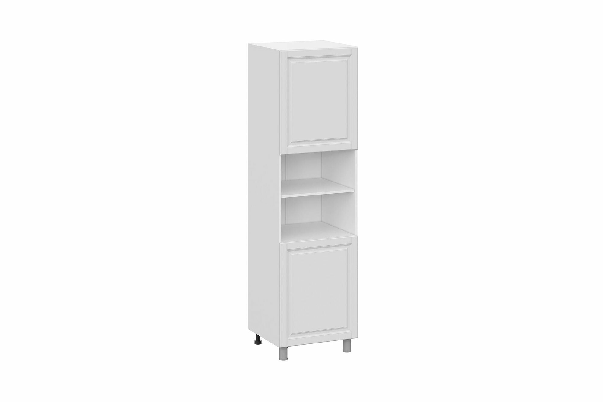 Шкаф-пенал для кухни Нонтон Калеста, 60x56,2x214 см, Белый / Белая поэма