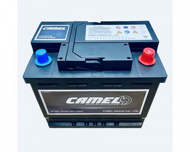 Аккумулятор автомобильный CAMEL AGM 60Ah 640A ОП (AGM VRL260) (242x175x190) L2 242x175x190