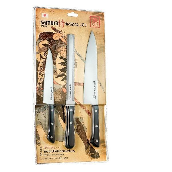 Набор ножей SAMURA Harakiri SHR-0230B/K