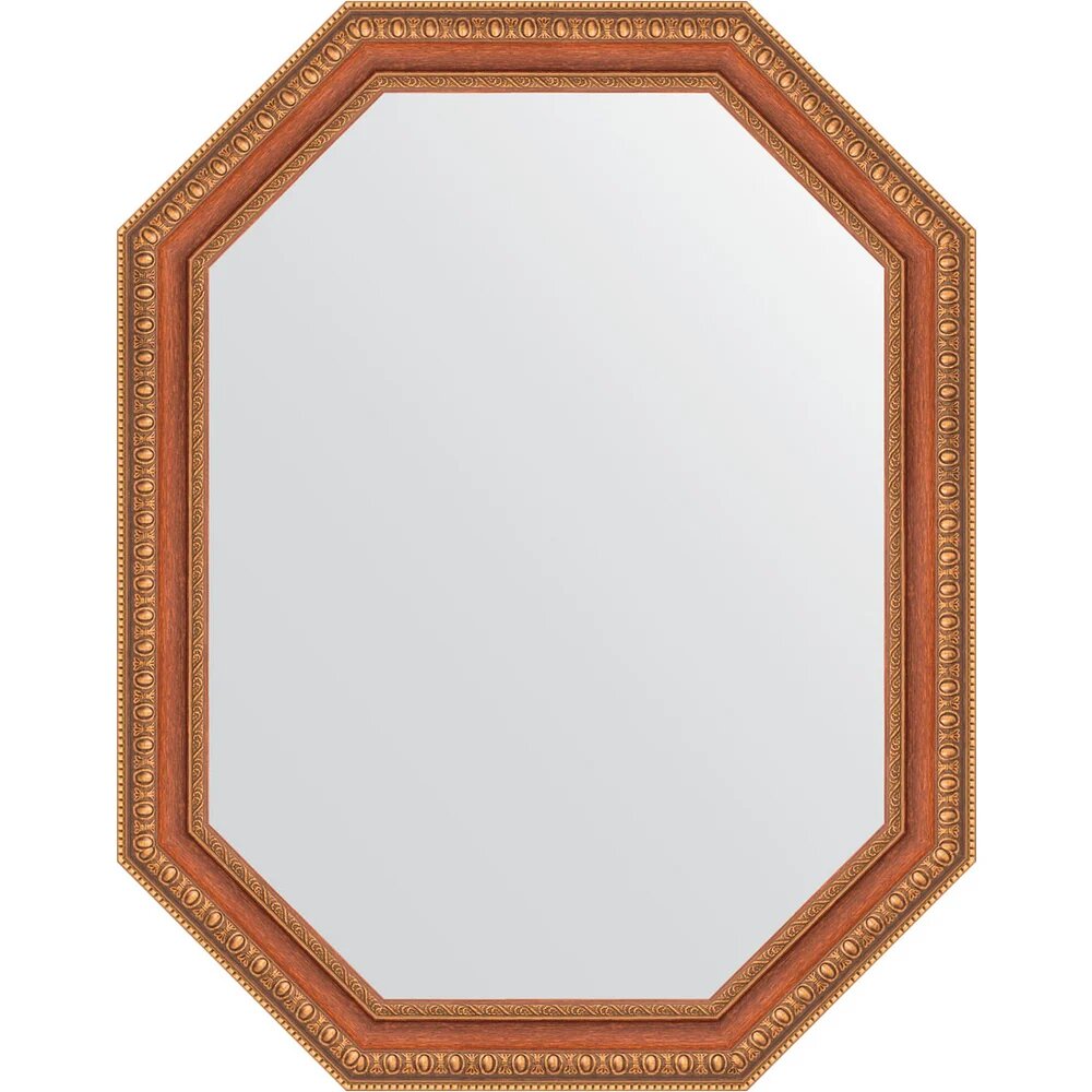 Зеркало EVOFORM в багетной раме - бронзовые бусы на дереве 60 mm (56x71 cm) 7054