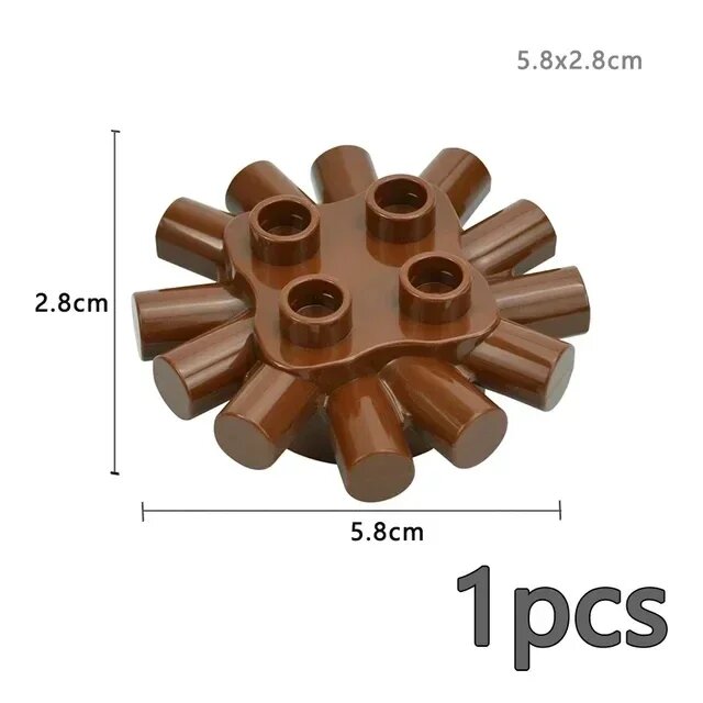 VEK Duploes Коричневый строительный блок 5.8x2.8см