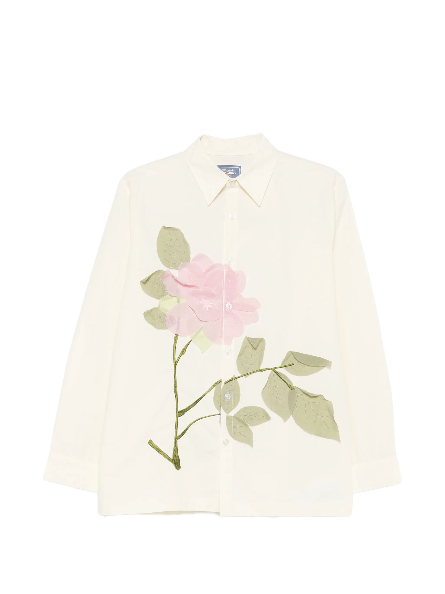 Рубашка Flower-appliqué shirt