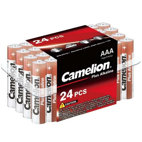 Батарейка алкалиновая (щелочная) Camelion LR03-PB24