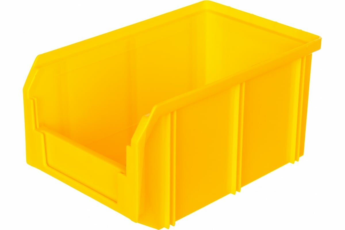 Стелла-техник пластиковый ящик 234x149x120 мм V-2 желтый, 3,8 л, для хранения деталей