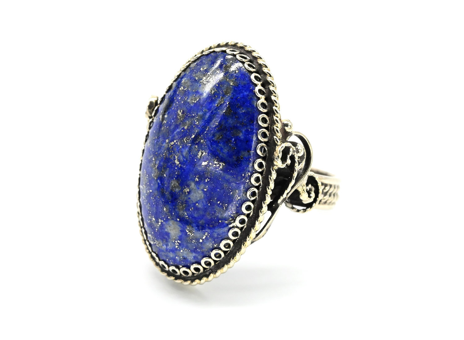 Кольцо, лазурит