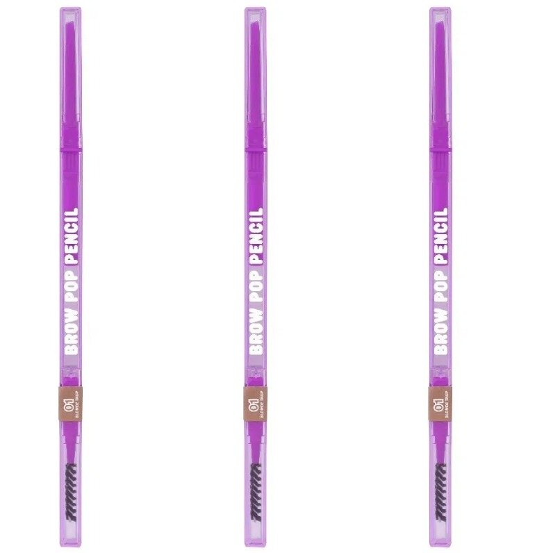 Карандаш для бровей автоматический Beauty Bomb Pop Pencil тон 02, 1г, 3 шт