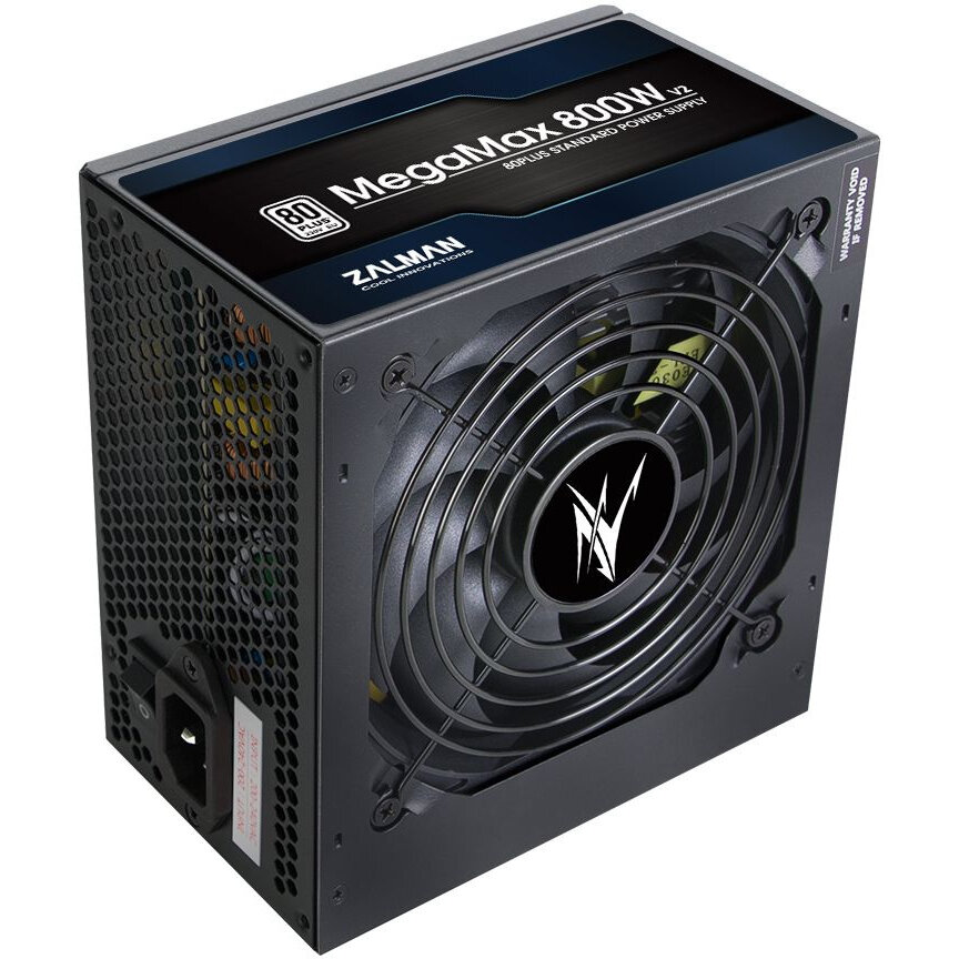 Блок питания Zalman ZM800-TXII V2, 800Вт, 80+, 120мм вентилятор, 20+4 pin, 8хSATA