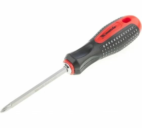 MATRIX Отвертка комбинированная Fusion SL6,0 / Ph2 мм, CrV, 3-х компонентная рукоятка "anti slip"// 11451