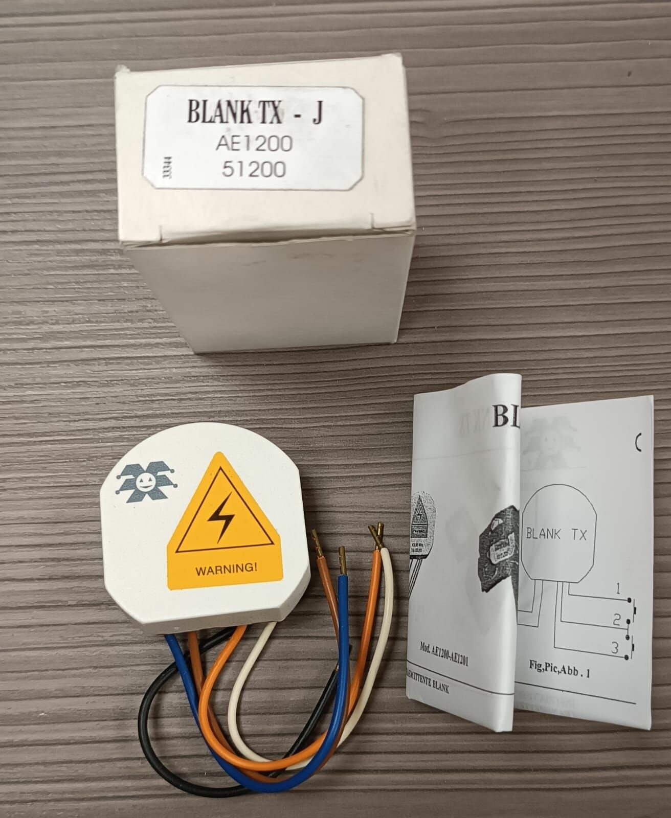 Радиопередатчик Jolly Motor AE1200, встроенный, для рольставен, белый