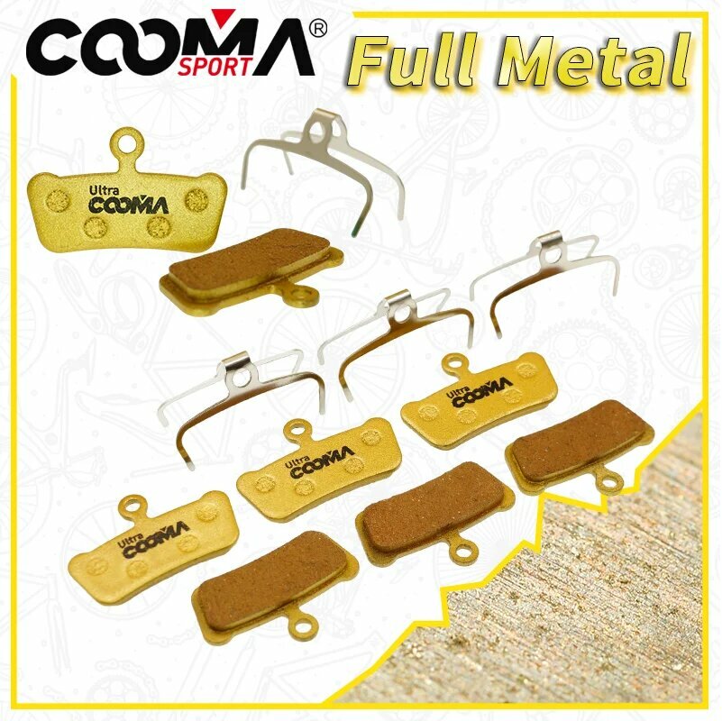 4 пары цельнометаллических тормозных колодок COOMA SPORT X0 для SRAM G2, Guide Ultimate, RSC, RS, R Avid Trail