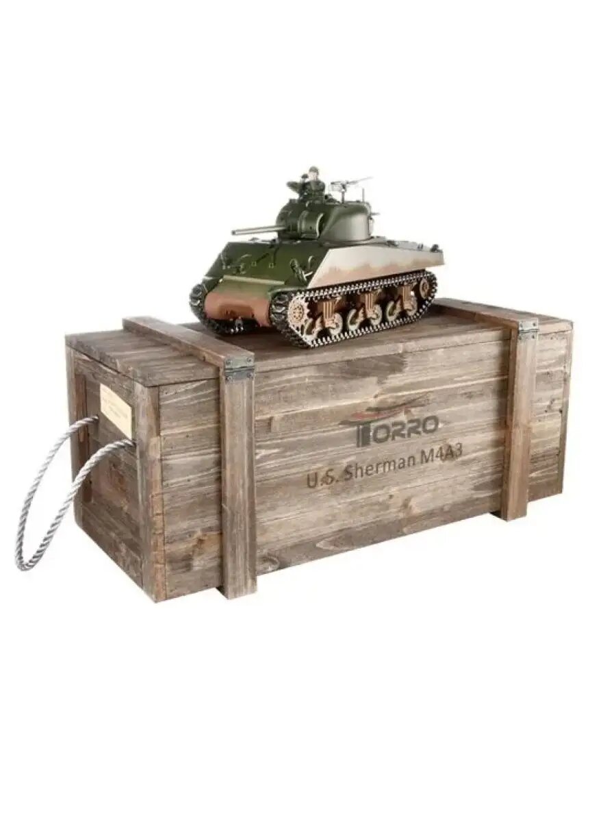 Радиоуправляемый танк Sherman M4A3 1/16 ИК-пушка