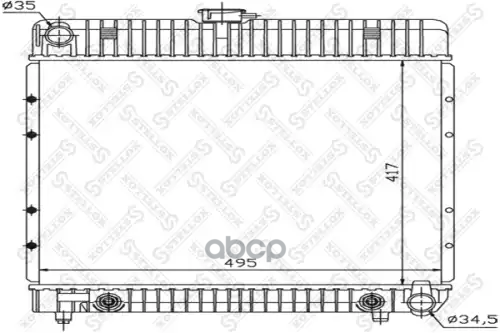 Радиатор системы охлаждения Stellox арт. 10-25094-SX