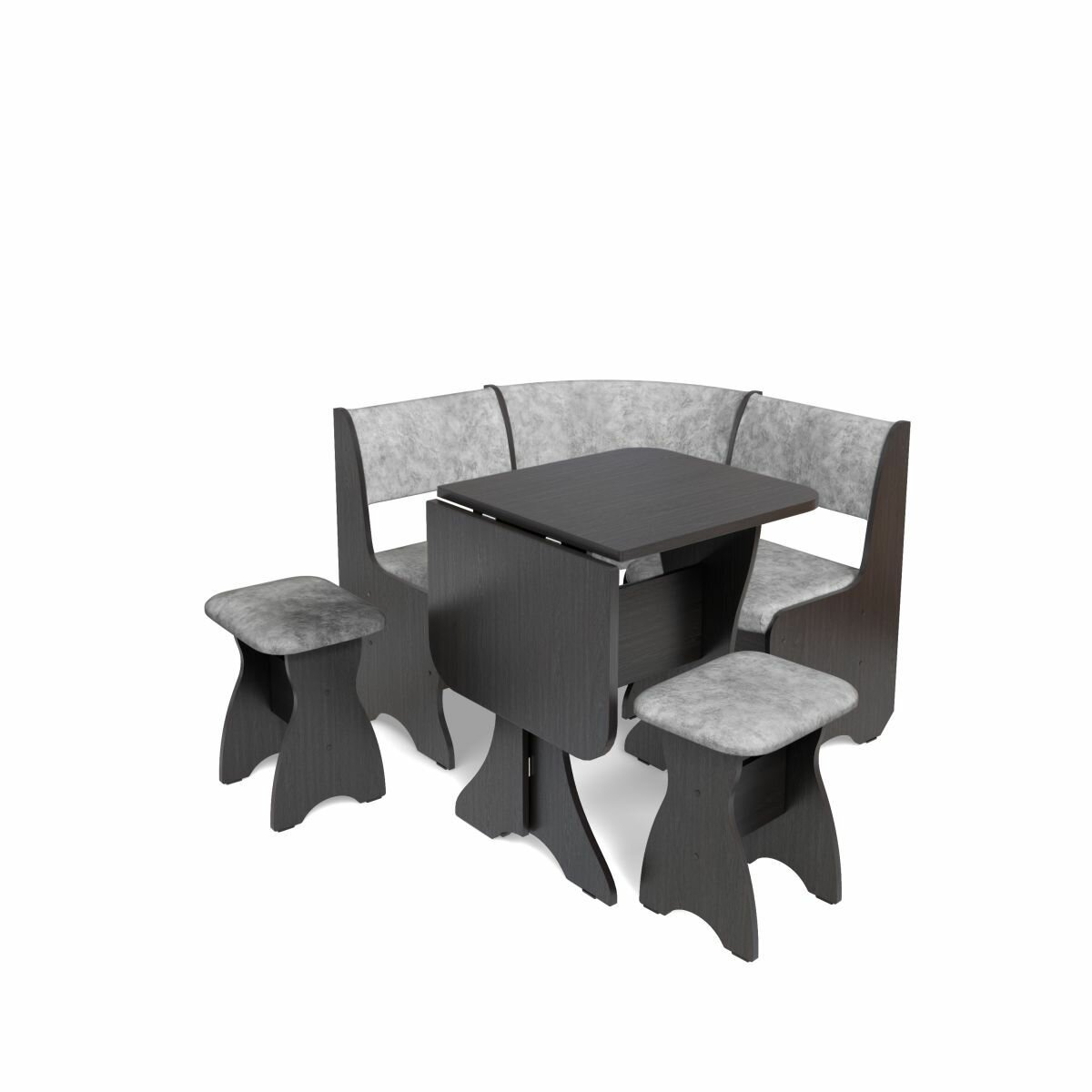 Кухонный уголок Таисия Мини Венге/Велюр Графит