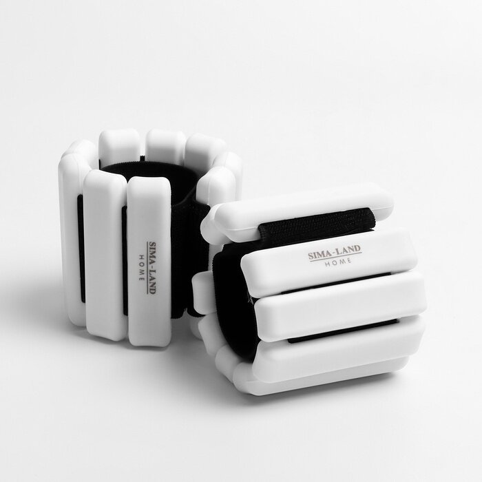 Утяжелители Sima-Land home, 2 шт, 0.85 кг, цвет белый, для рук и ног