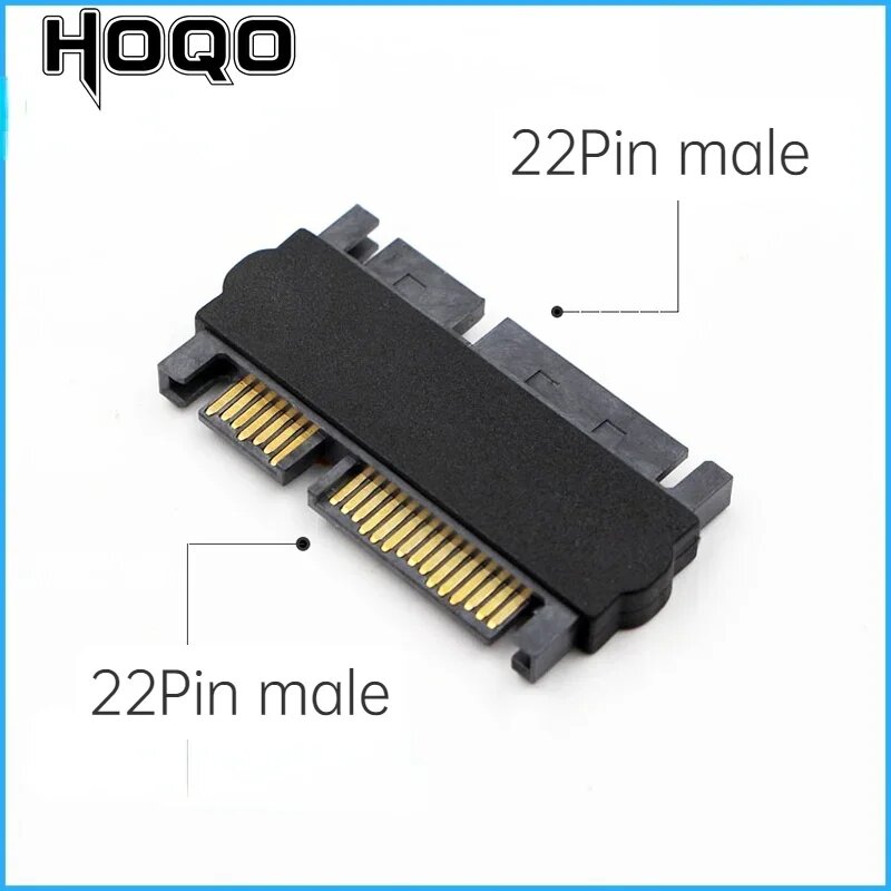 HOQO Адаптер SATA 7+15 Pin 22P M to M
