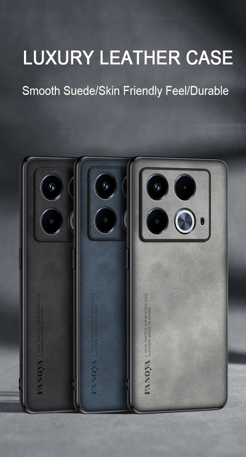 Чехол для Infinix Note 40 Pro, серый, Material: Infinix Note 40 — фото 1