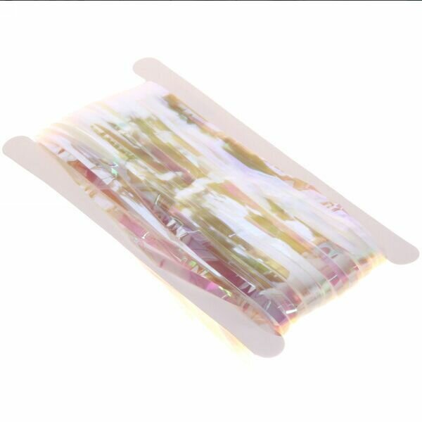 Занавес фольгированный "Перламутр" ш1м, в2м (глянец), белый 215-526, 2 шт.