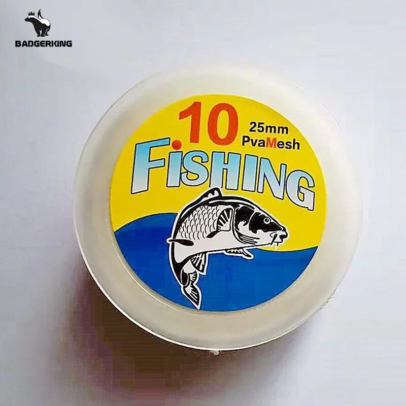 Водорастворимая сетка ПВА Badgerking для ловли карпа 10 м 25mm10m