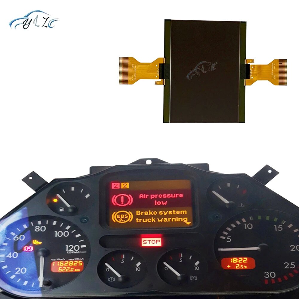 ЖК-дисплея приборной панели ЖК-экран для DAF XF CF LF 45 55 75 85 95 105, скородомер, пиксельный ремонт, приборная панель