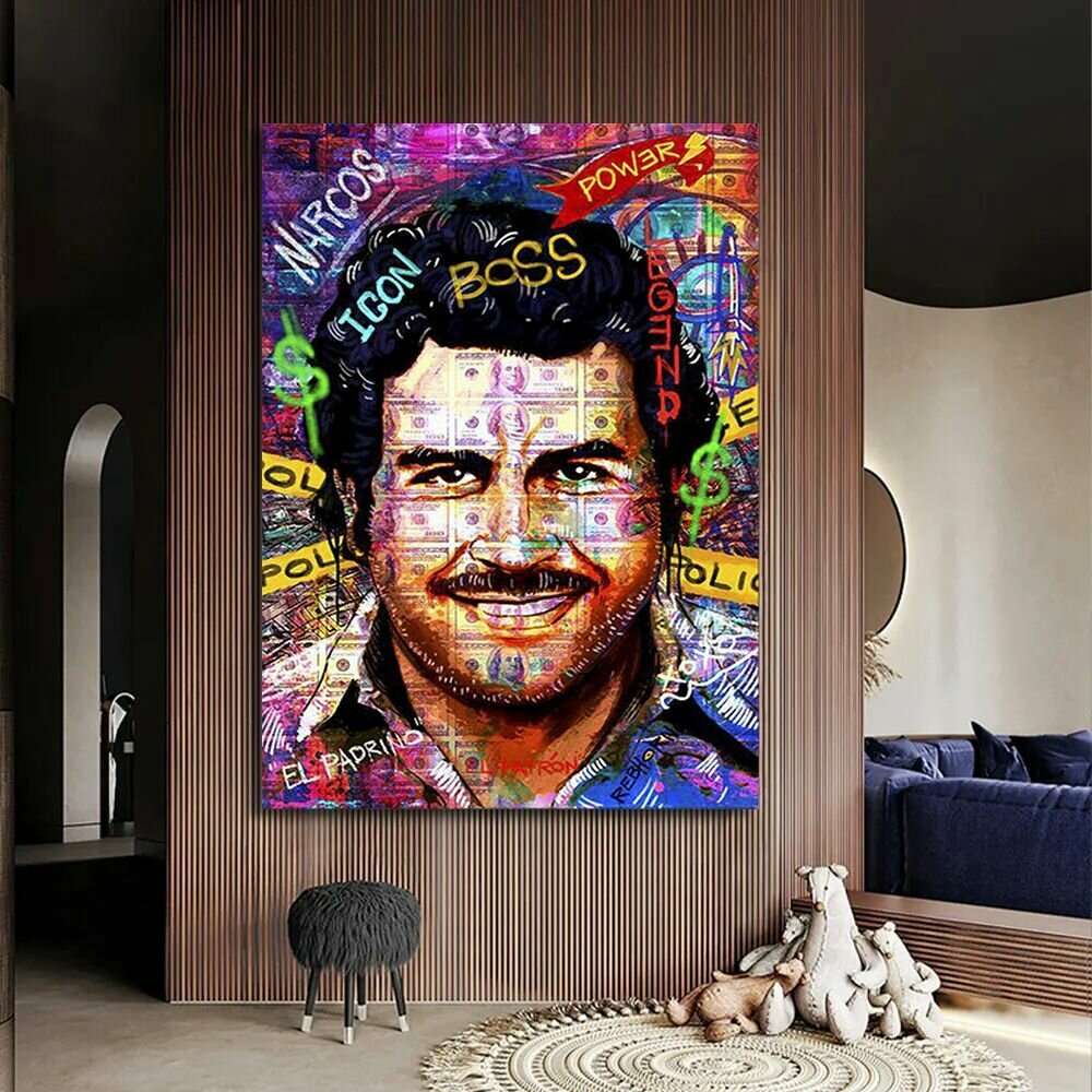 Пабло Эскобар / Колумбийский барон - 40х60, Картина в офис, постер на стену,