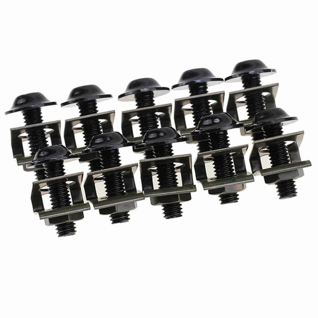 Крепежный болт обтекателя, 10 шт, универсальный винт M6, 6 мм, для кузова мотоцикла, коррозионностойкие болты