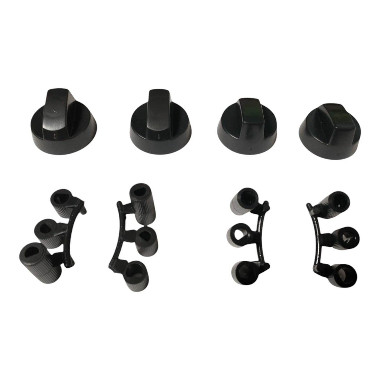 Ручки черные для плиты (4 шт)