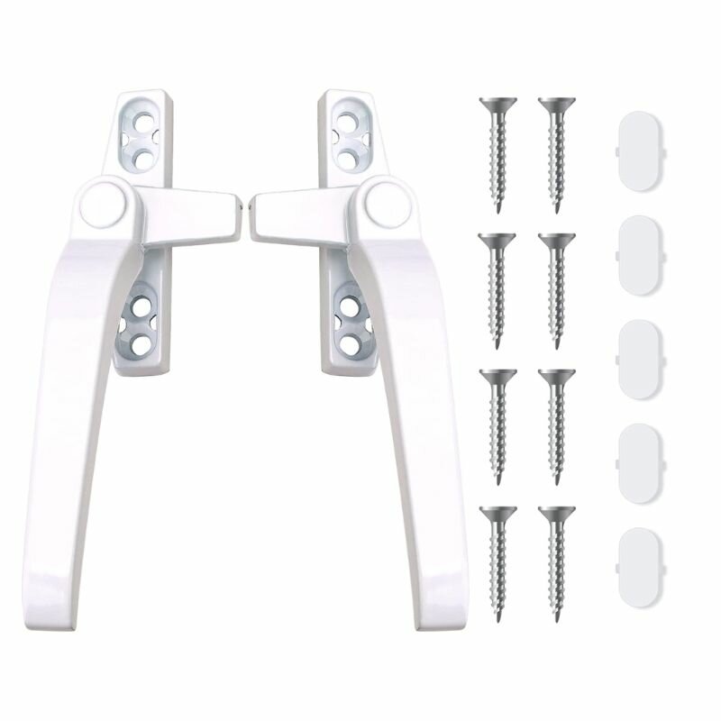 Фурнитура для садовой мебели, Ручка оконная - белая, 1 комплект