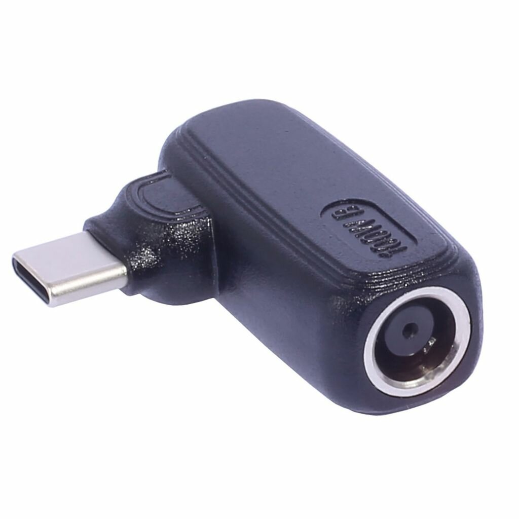 (1шт) Адаптер зарядного устройства типа C с разъемом 100 Вт от мужчины к женщине постоянного тока-7450