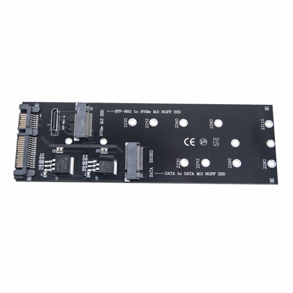 Адаптер SFF-8611/SFF-8612 для NVMe NGFF