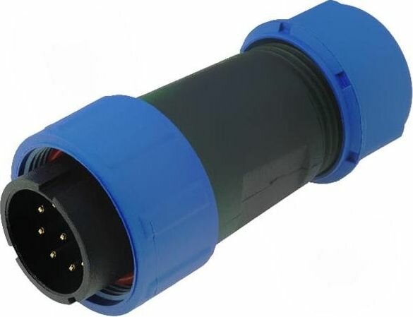 Вилка WEIPU SP2110/P9 II 1N Вилка SP21 "папа" PIN: 9 IP68 7-12мм пайка на провод 500В 1шт