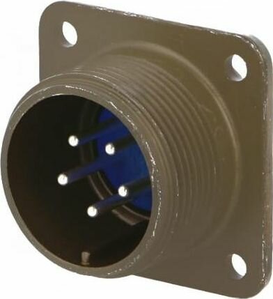 Разъем AMPHENOL 97-3102A-16S-8P круглый Серия 97 гнездо "папа" PIN 5 посеребренные 1 шт