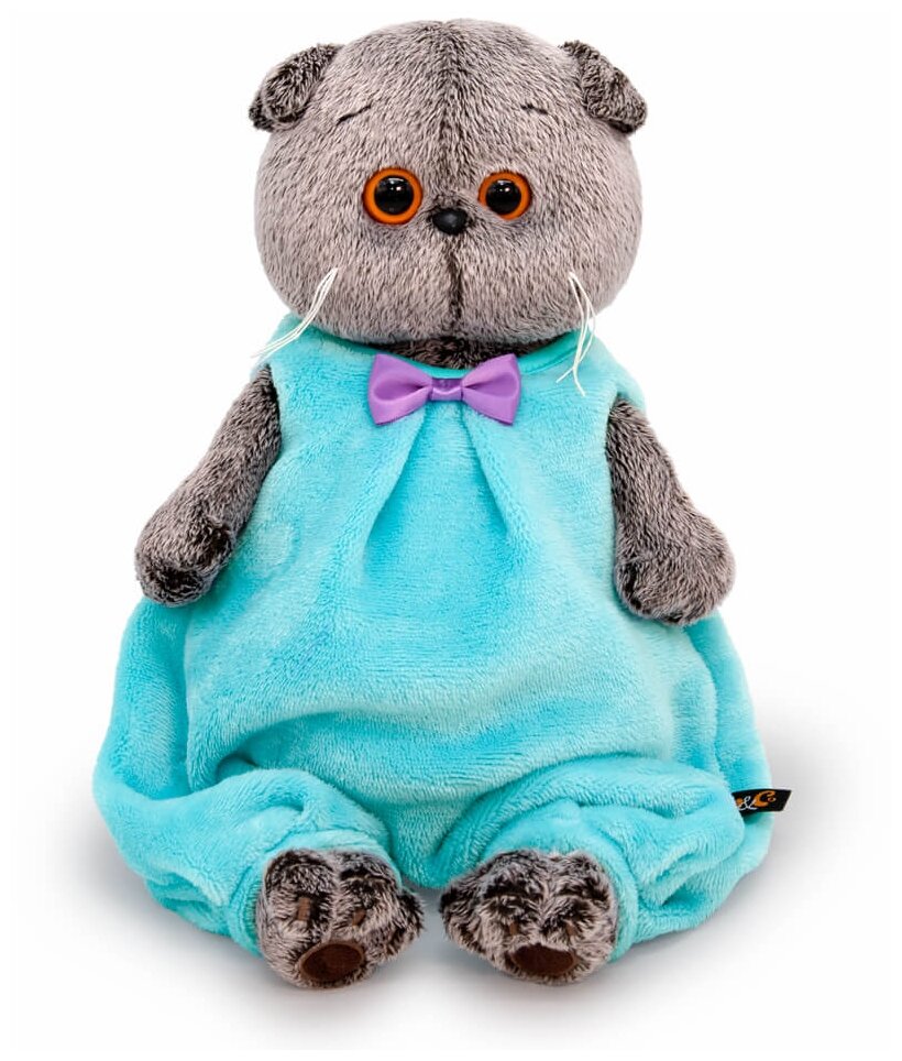 Budi Basa Мягкая Игрушка Кот Басик в объемном комбинезоне (19см, в подарочной коробке) Ks19-199