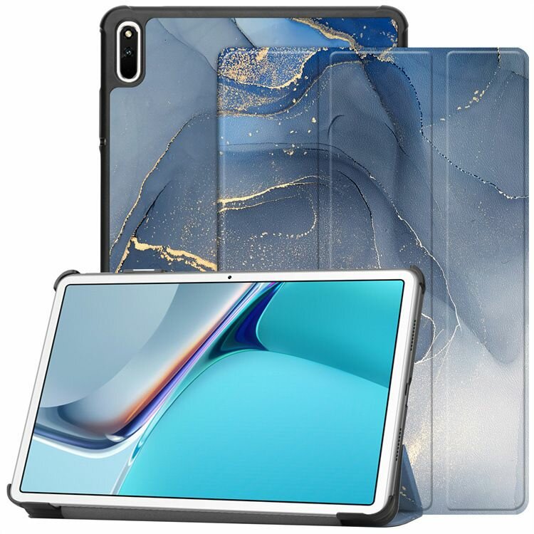 Чехол умный для Honor Pad X8a / NDL-W09 / Хонор Пад Х8а 11 дюйма, 2024 года, голубой мрамор