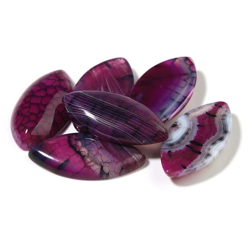 Кабошоны Агат 2 шт, 20x40 мм, Тиparts