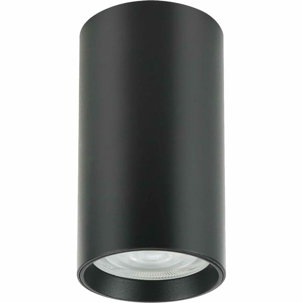 Накладной светильник truEnergy с цоколем GU10 D55хН100мм алюминий черный 21311