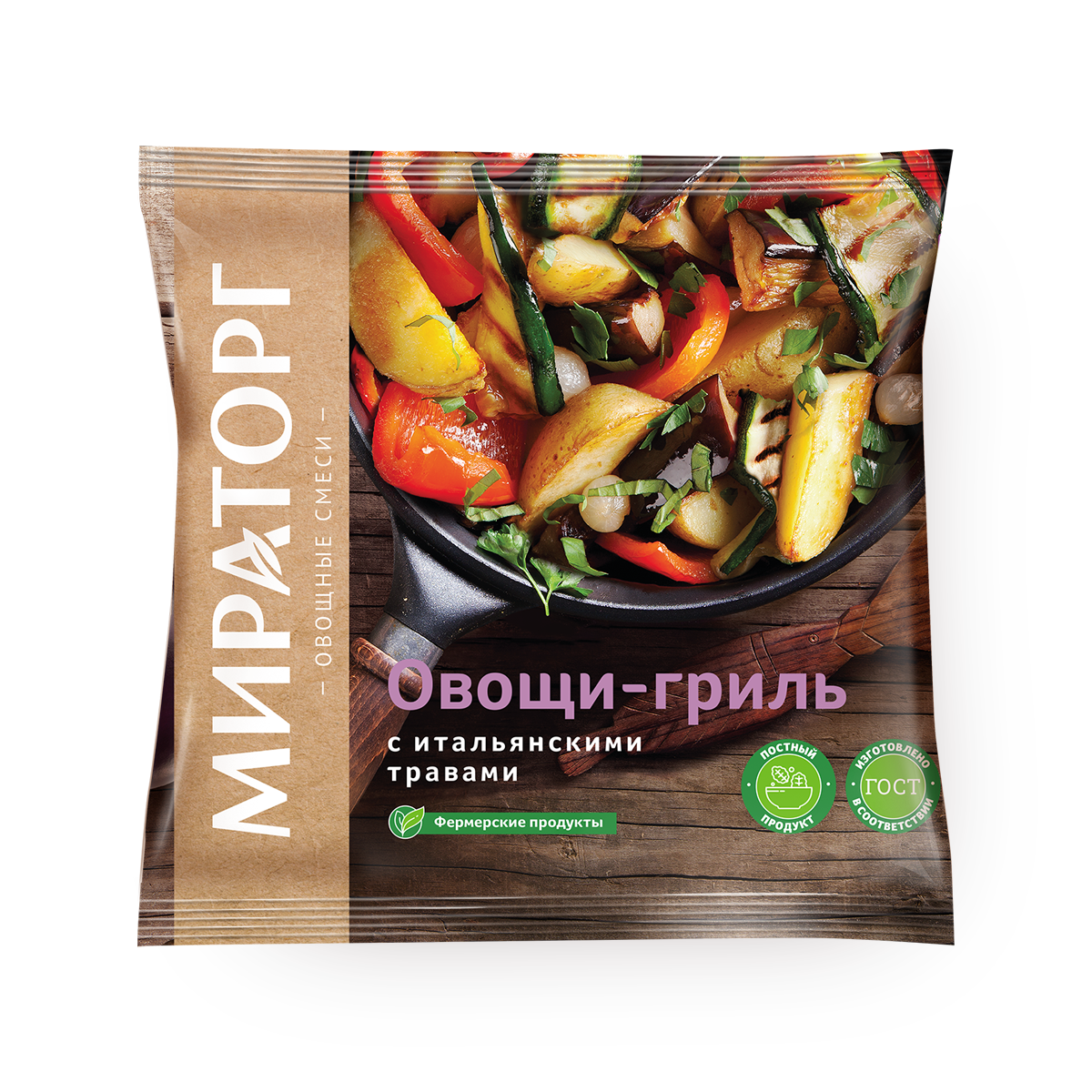 Овощи-гриль Мираторг, с итальянскими травами, замороженные, 400 г