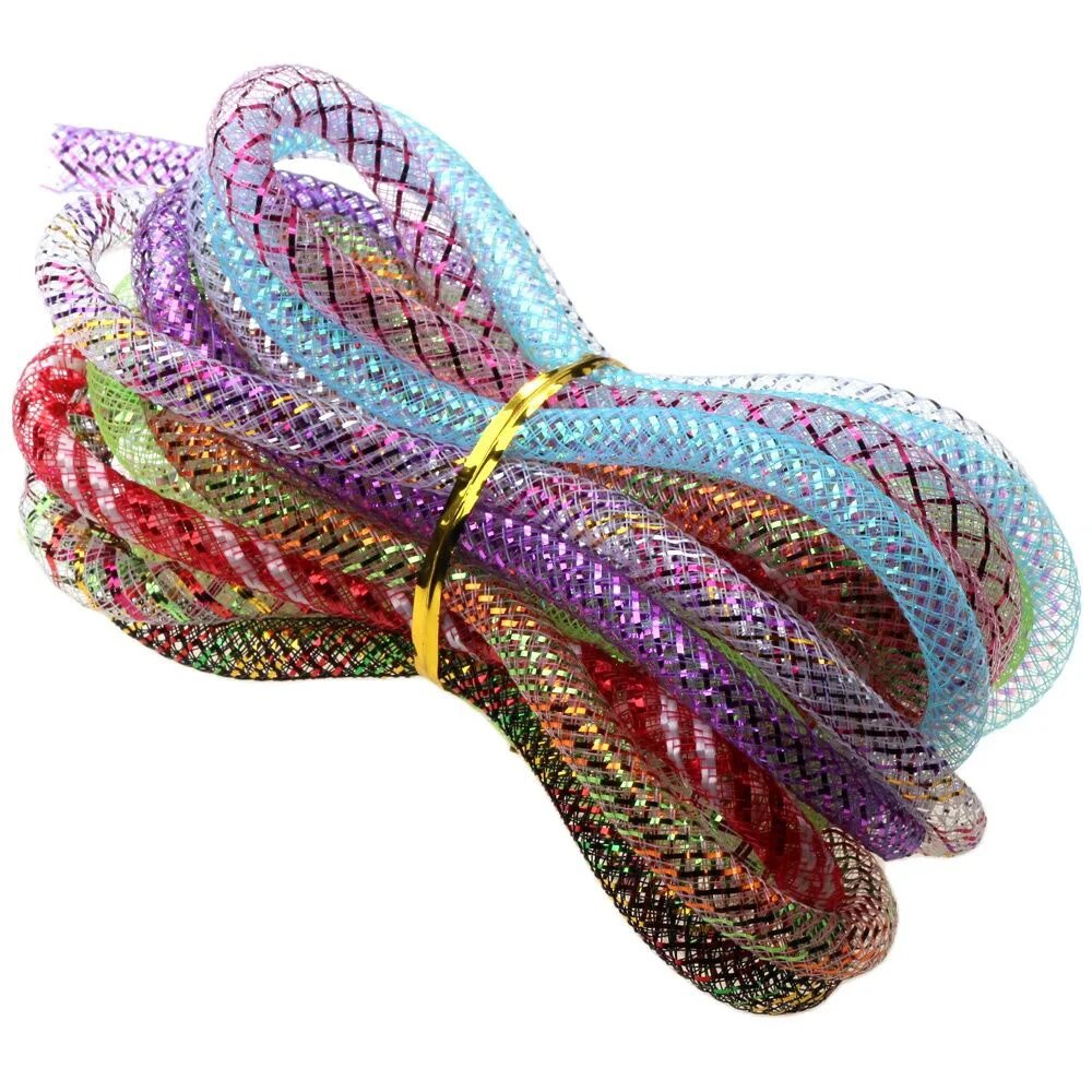 Мишура полиэстер 10M, цвет Random silk mix02