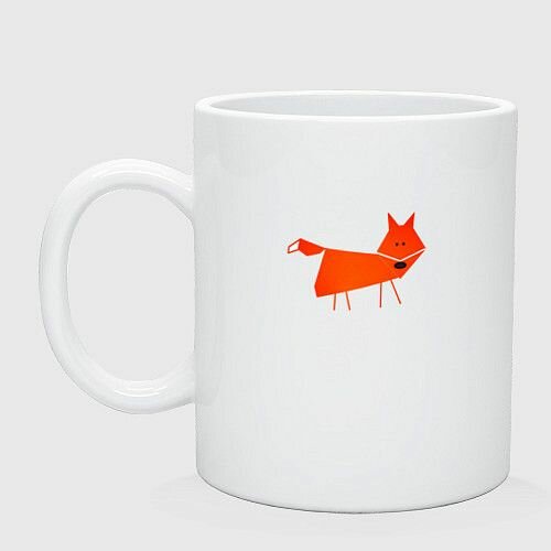 Рыжая лисичка Керамическая кружка