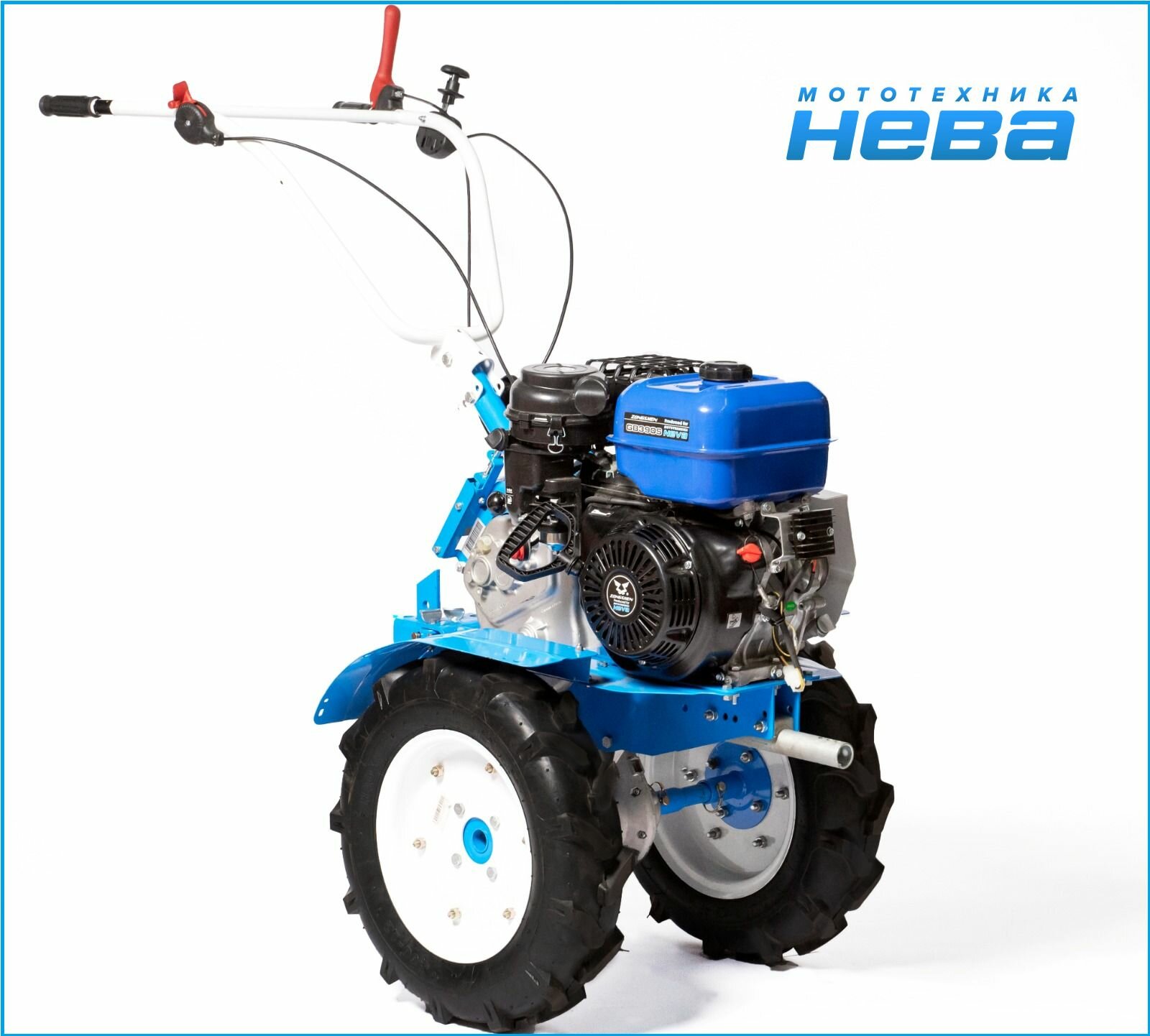Мотоблок Нева МБ23-ZS-МультиАГРО-12 л. с. (дв. Zongshen GB390) М, колеса 5.00х12
