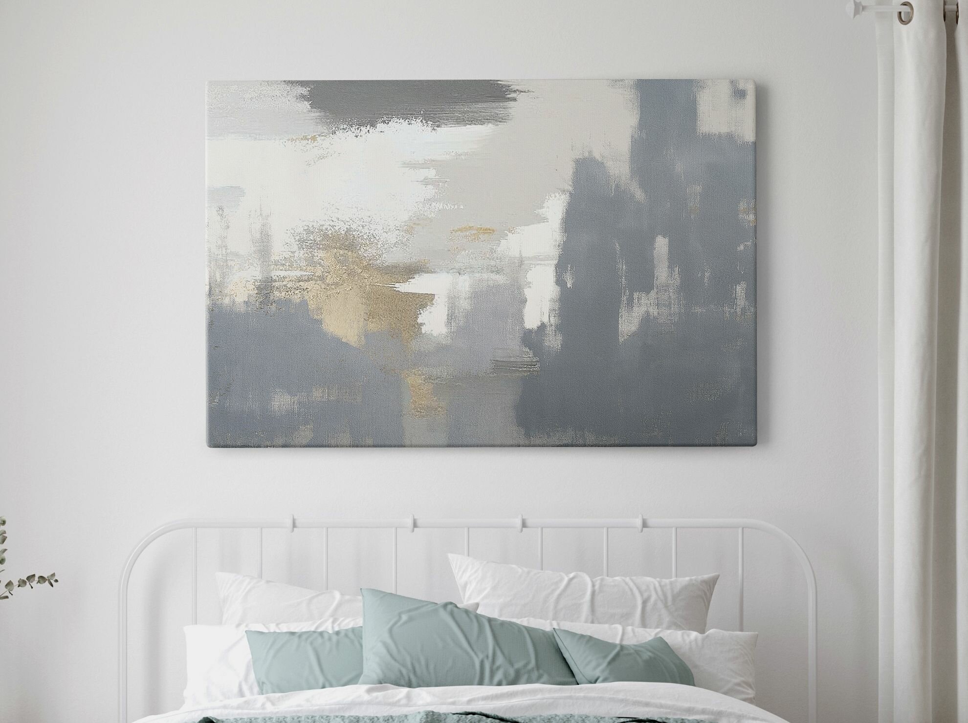 Интерьерная картина "Абстракция стены" на натуральном хлопковом холсте, большая, размер 60 на 90/ 60х90 см