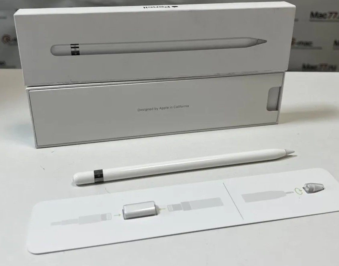 Стилус Apple Pencil 1 Gen (A1603) полный комплект