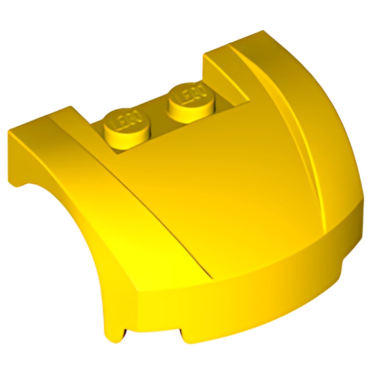Деталь LEGO Брызговик Lego Vehicle, Mudguard 3 x 4 x 1 2/3 Curved Front 98835 Yellow U